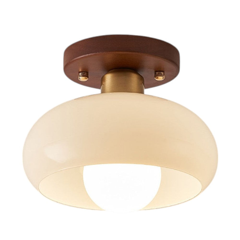 Vintage White Small Hallway Ceiling Lamp – LunaraLights