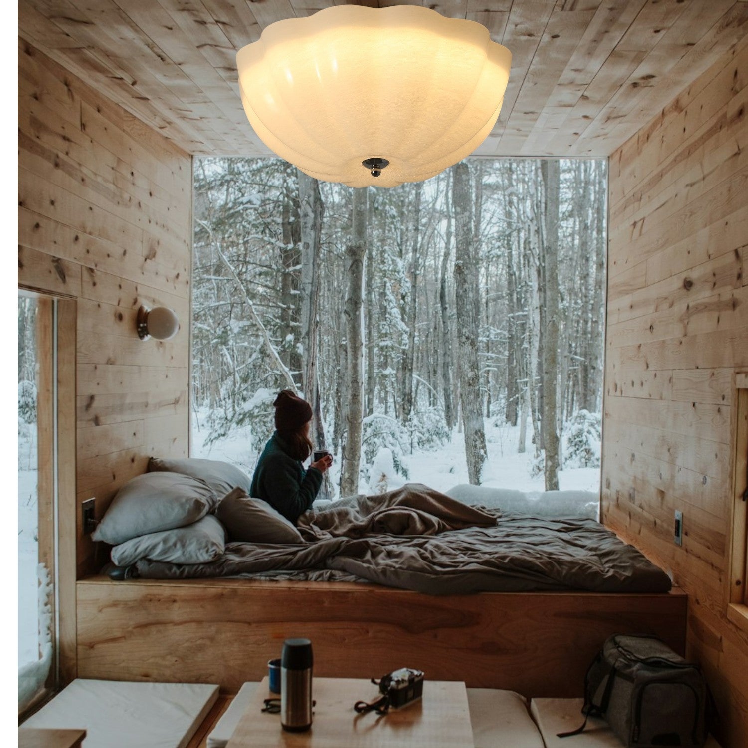 Opal Shell Ceiling Lamp – LunaraLights