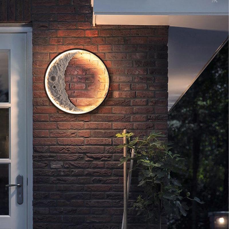Elif Modern Moon Shape LED IP65 Waterproof Outdoor Light – LunaraLights
