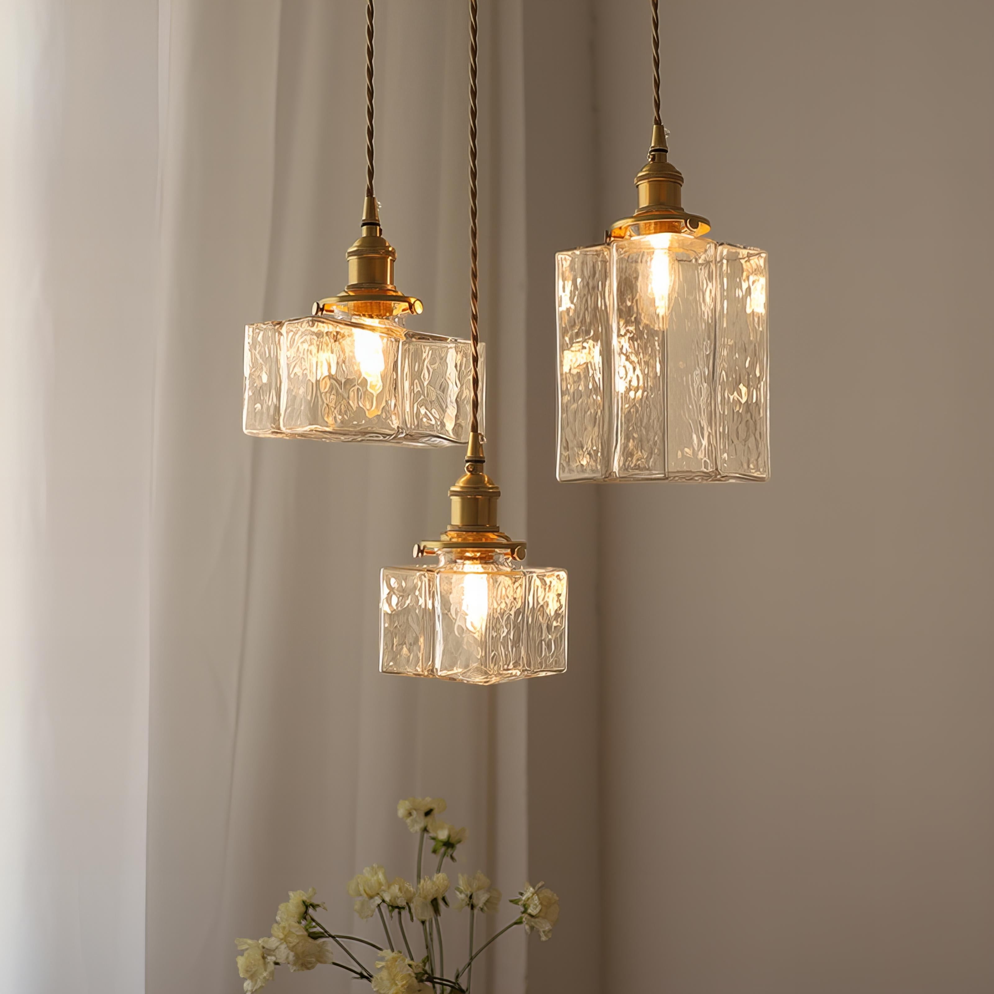 Fatima - Modern Retro Hanging Glass Lamp – LunaraLights